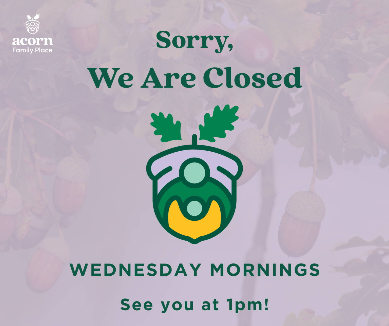 CENTRE CLOSED FOR THE MORNING
